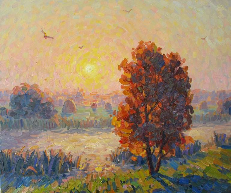 Gentle morning Painting by Oleg Boyko | Saatchi Art