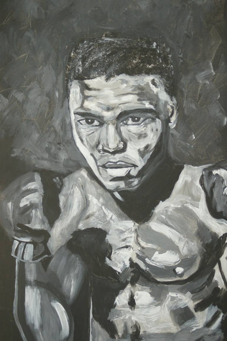 Muhammad Ali Painting by Tessa Sustrac | Saatchi Art