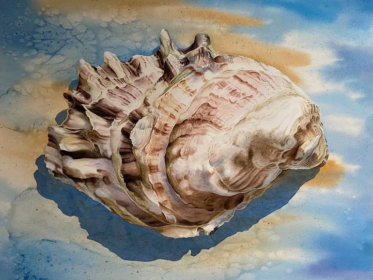 Oyster Study Two Painting by John Carrozza | Saatchi Art