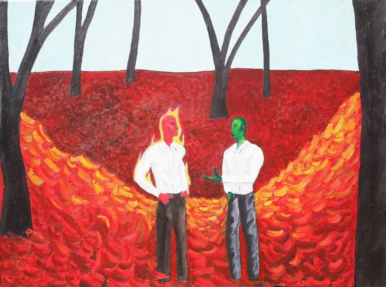 The Response Painting by Karl Whiteside | Saatchi Art