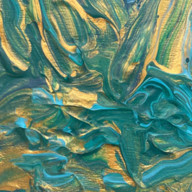 Sunset Gold Blue And Gold
