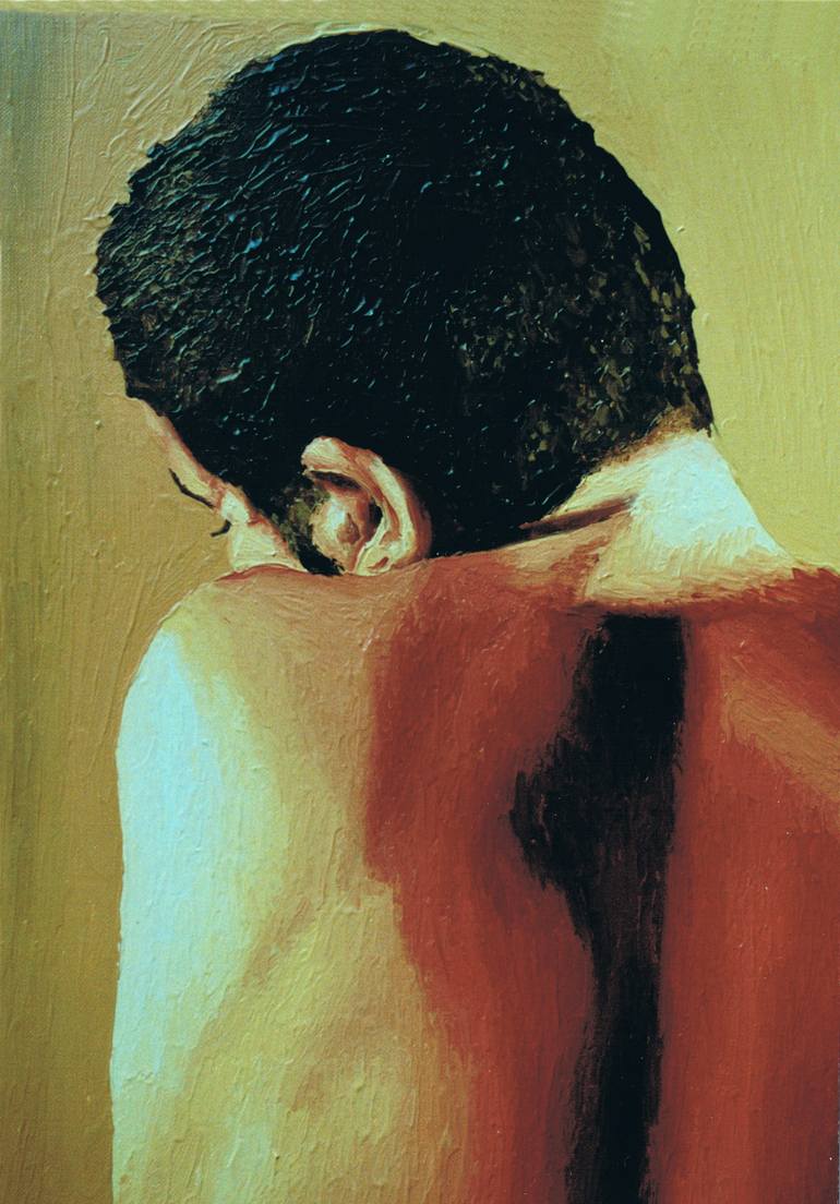 realistic man portrait realism art painting raphael perez israeli ...