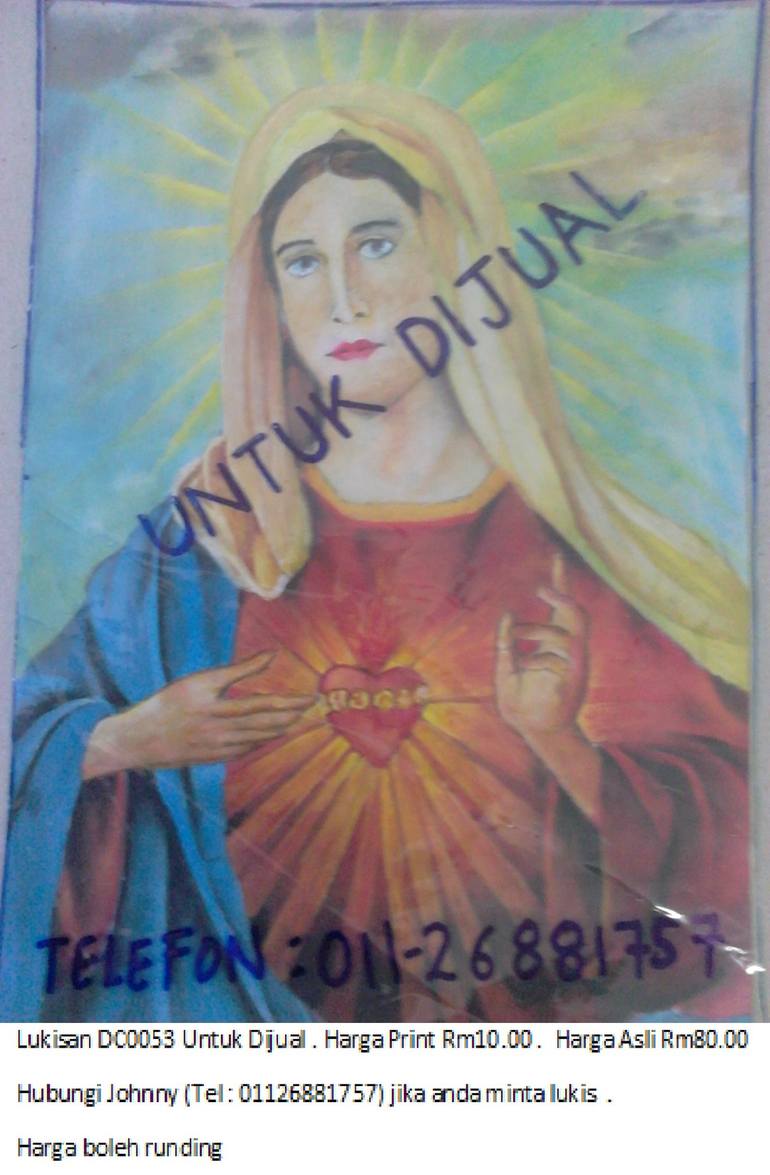 Lukisan Bonda Maria Untuk Dijual Painting by JOHNNY LEE | Saatchi Art