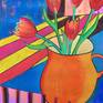 Tulips Painting by Becky Pascoe | Saatchi Art