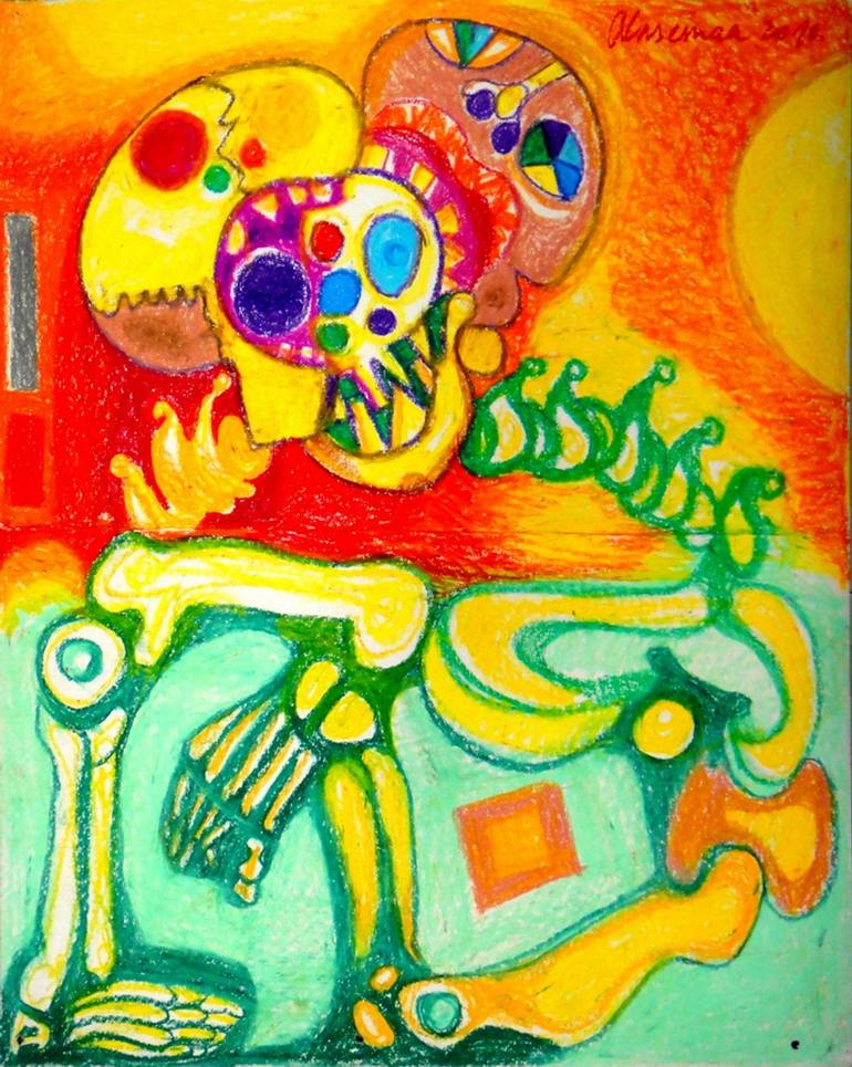 Death dance 7 Drawing by Andrus Kasemaa | Saatchi Art