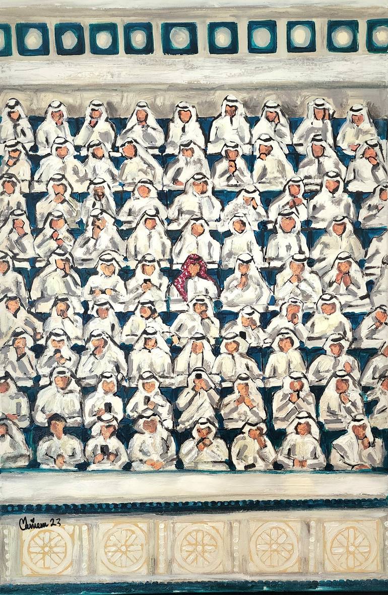 National Assembly Opening Painting by Mariam AL-Salem | Saatchi Art