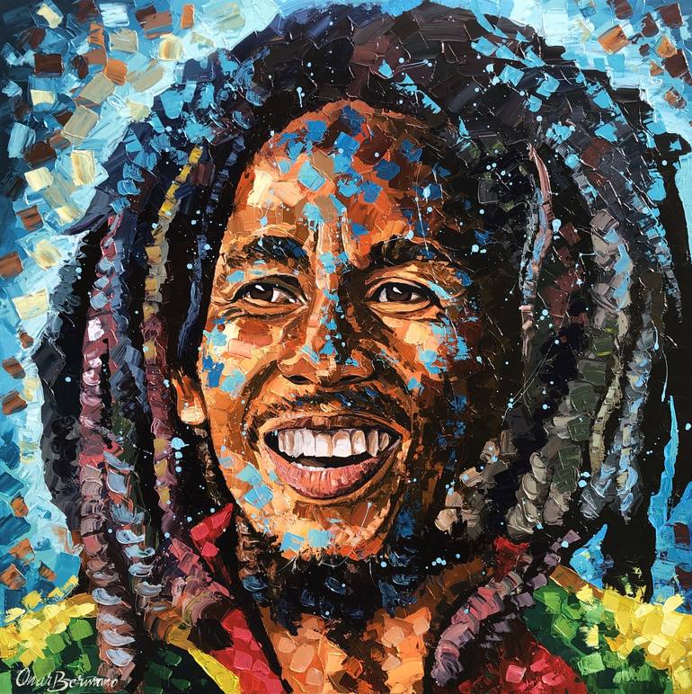 BOB MARLEY Painting by Onar Bermano | Saatchi Art