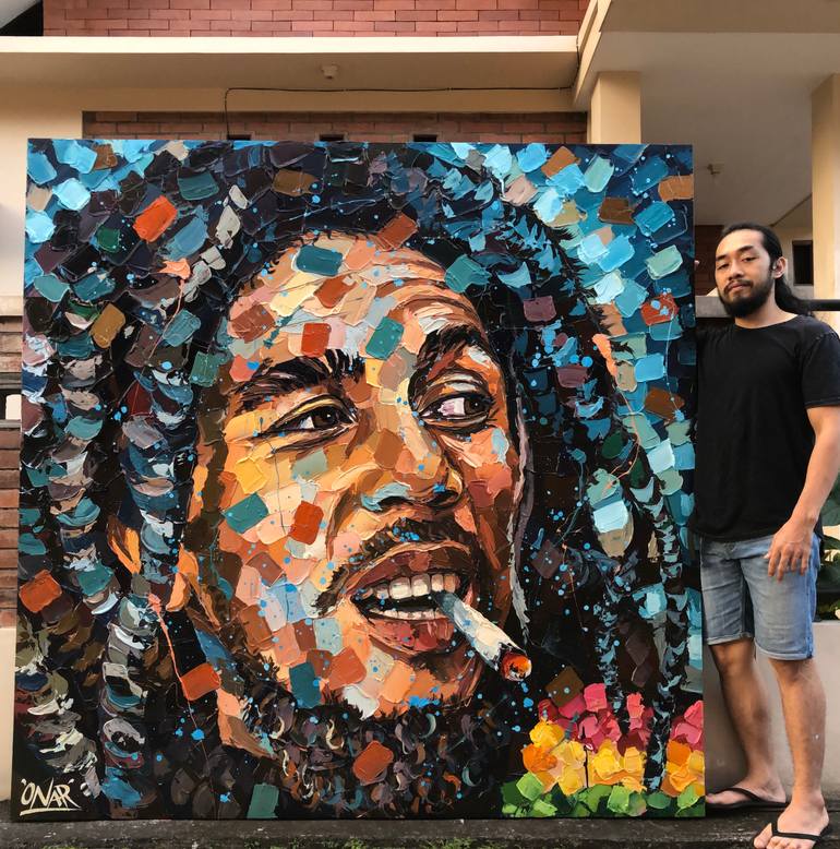 BOB MARLEY Painting by Onar Bermano | Saatchi Art