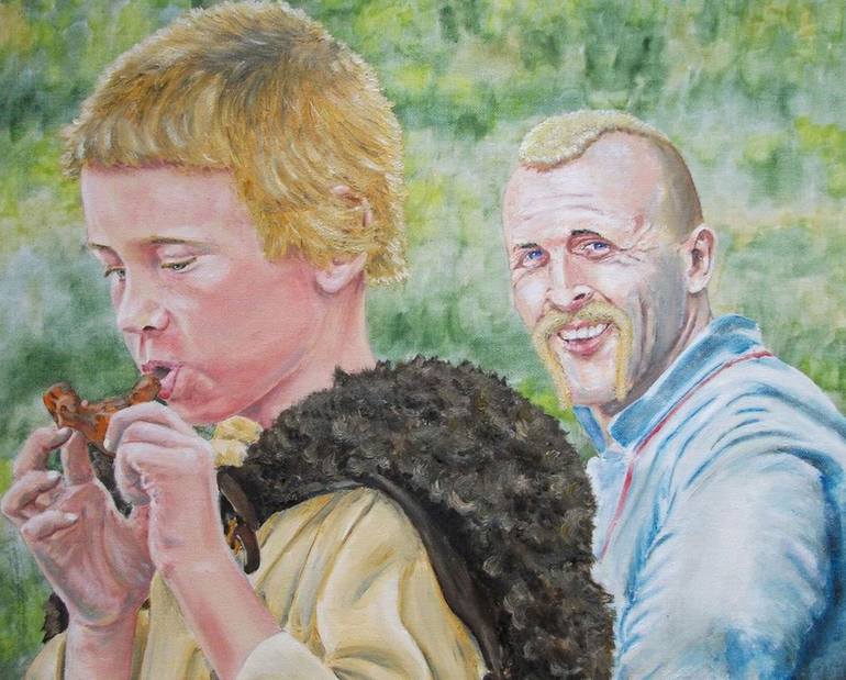 Svyatoslav and Vladimir Painting by Andrey Nesterov | Saatchi Art