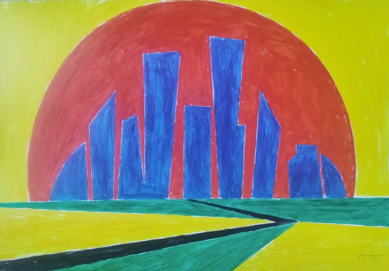 The road to Solntsegrad Painting by Andrey Nesterov | Saatchi Art