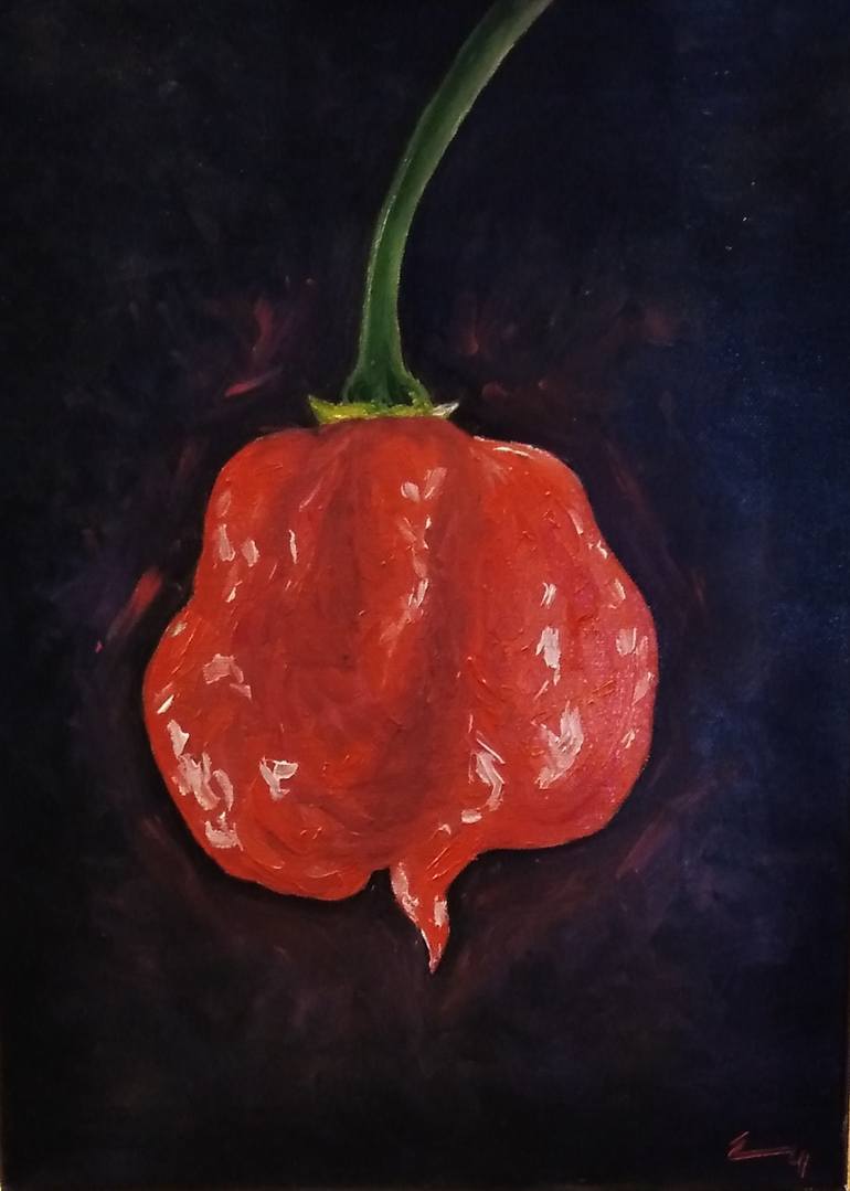 Her Majesty Caroline Reaper Painting by Evgeny Chernyshev | Saatchi Art