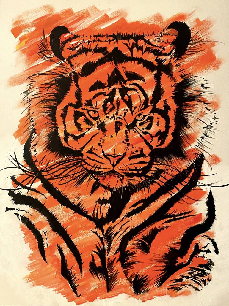 The Death Stare Painting by Orla Dinneen | Saatchi Art