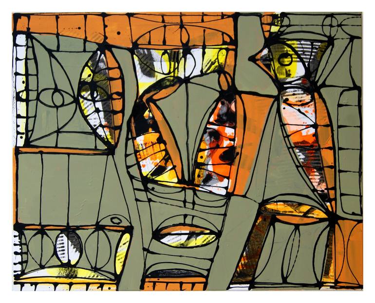 Pharaoh Painting by Mathias Wunderlich | Saatchi Art