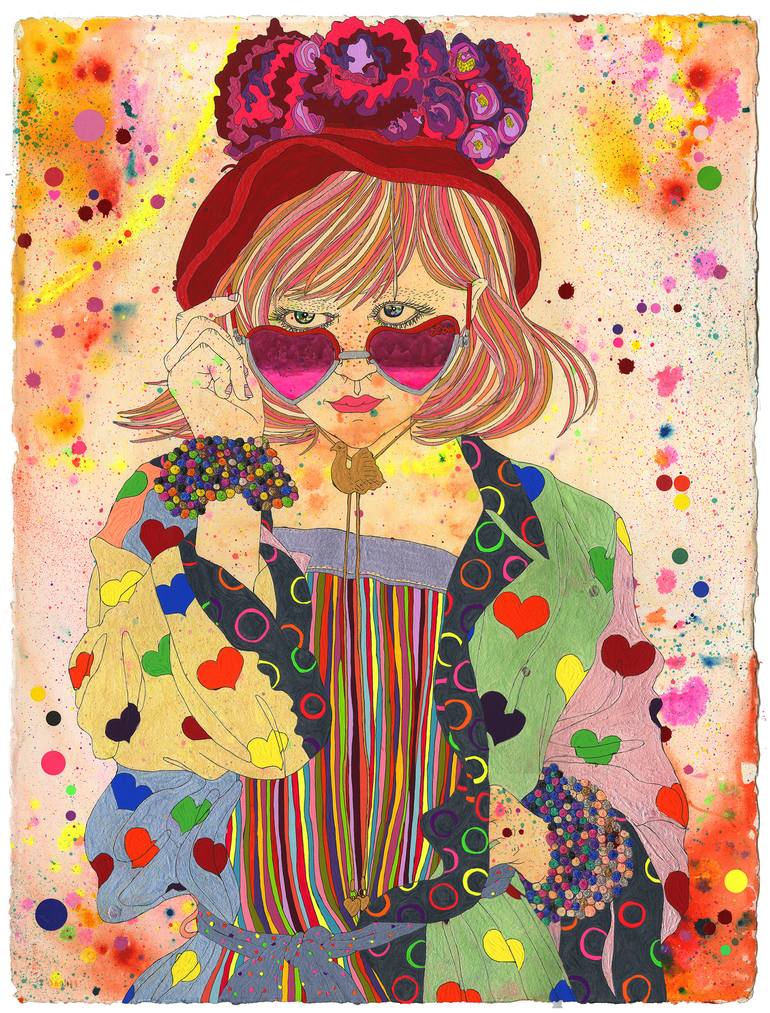 Hearts and Sass (Etta) Painting by Sarah Beetson | Saatchi Art