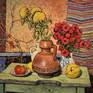 Still life with flowers Painting by david croitor | Saatchi Art