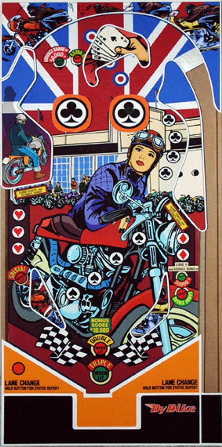 cafe racer pinball Collage by antonio merinero | Saatchi Art