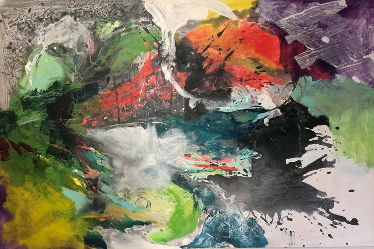 Sunset Painting by Siham Itani | Saatchi Art