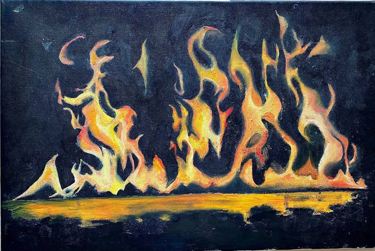 Fire Painting by Elizaveta Fedosova | Saatchi Art