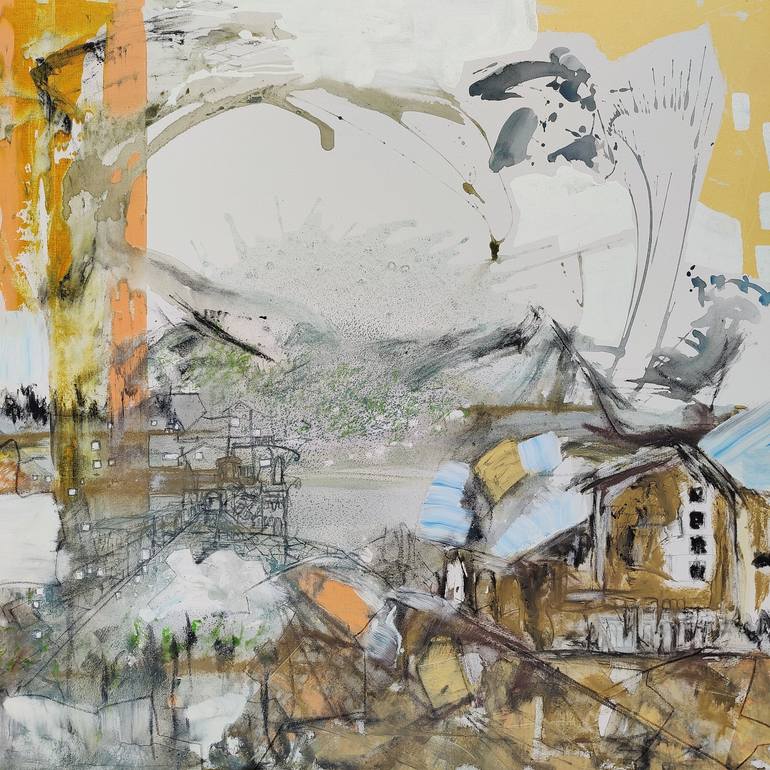 Village Upon Village Painting by David Austin | Saatchi Art