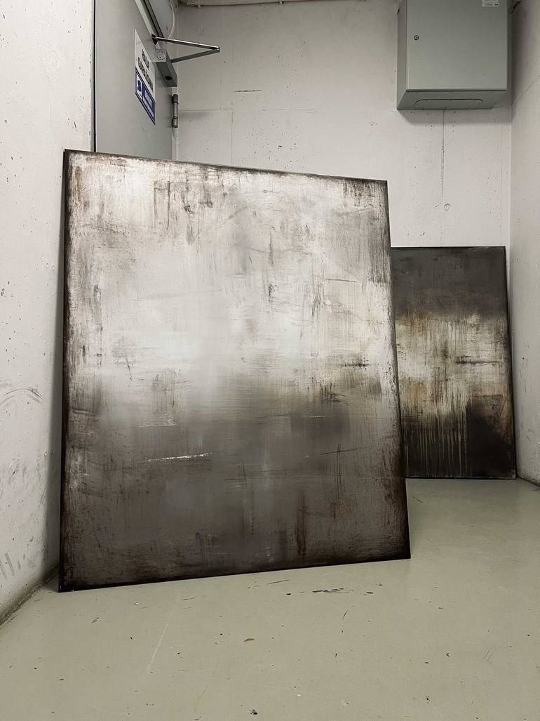 G R E Y. G R O U N D. Painting by Michal Wrobel | Saatchi Art