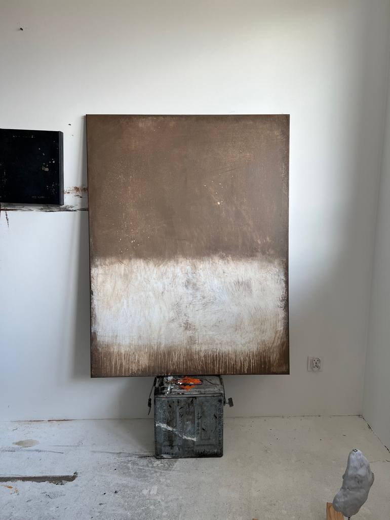 'earth. & white.' Painting by Michal Wrobel | Saatchi Art