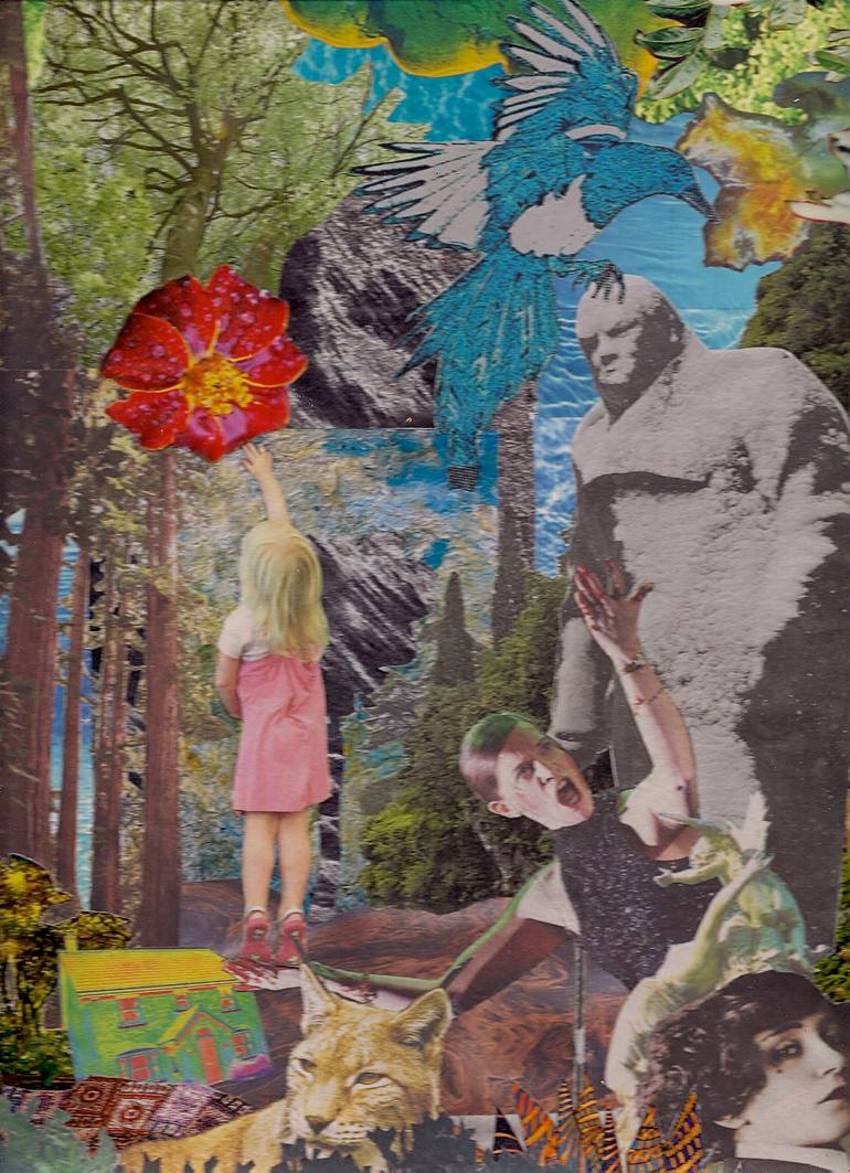 Life Exposes Many Nooks And Crannies! Collage by Paul Lewey | Saatchi Art