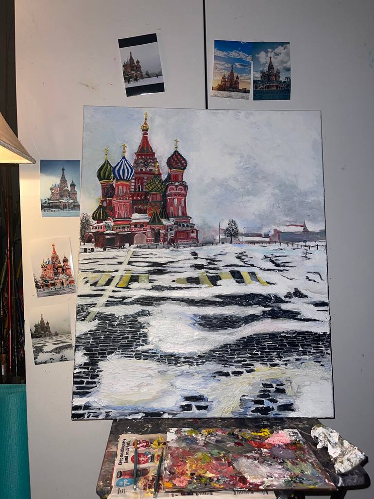 The heart of Moscow Painting by Jason Valdivia | Saatchi Art