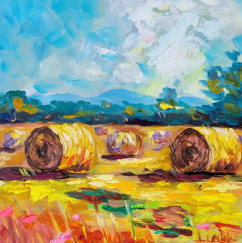 Field Painting by Renata Minko | Saatchi Art