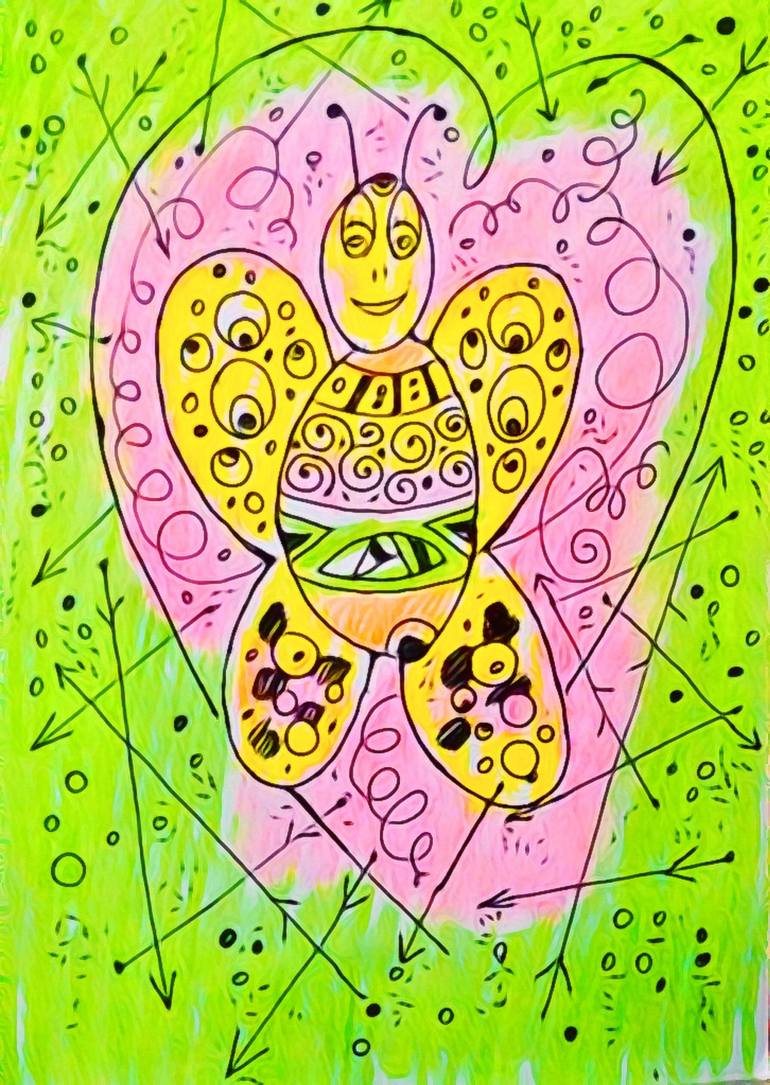 The Magical Flight Of May Bumblebee Drawing by Flutura Boci | Saatchi Art