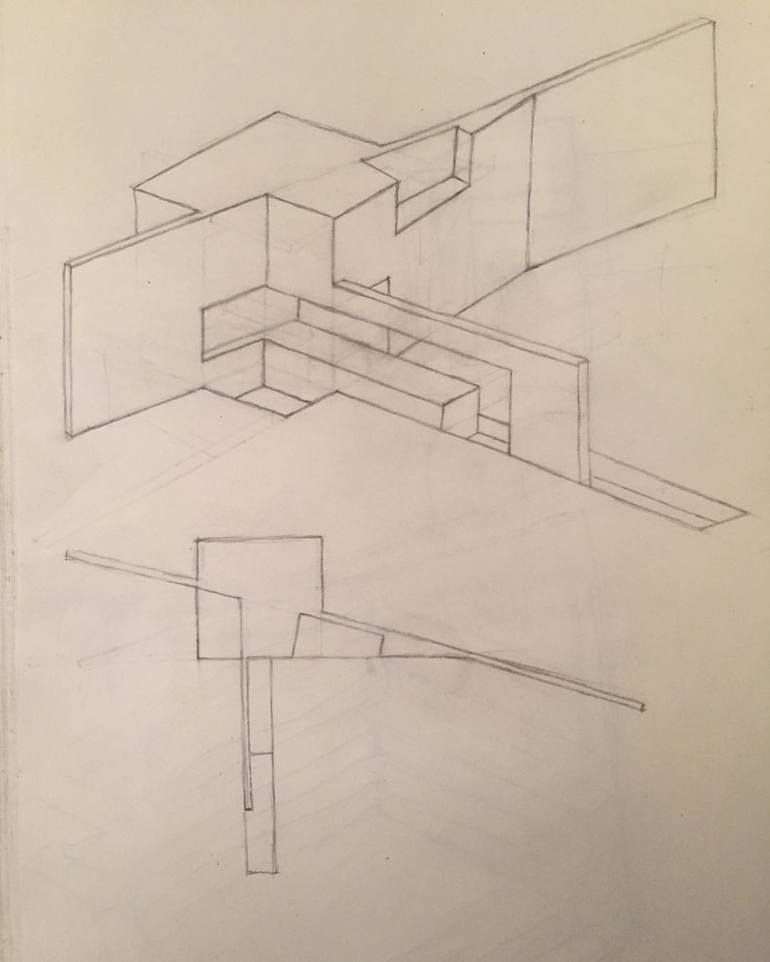 Axonometric Drawing by Maurice Shapero | Saatchi Art