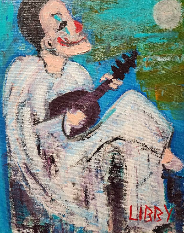 The Guitarist Painting by Lisa Libby | Saatchi Art