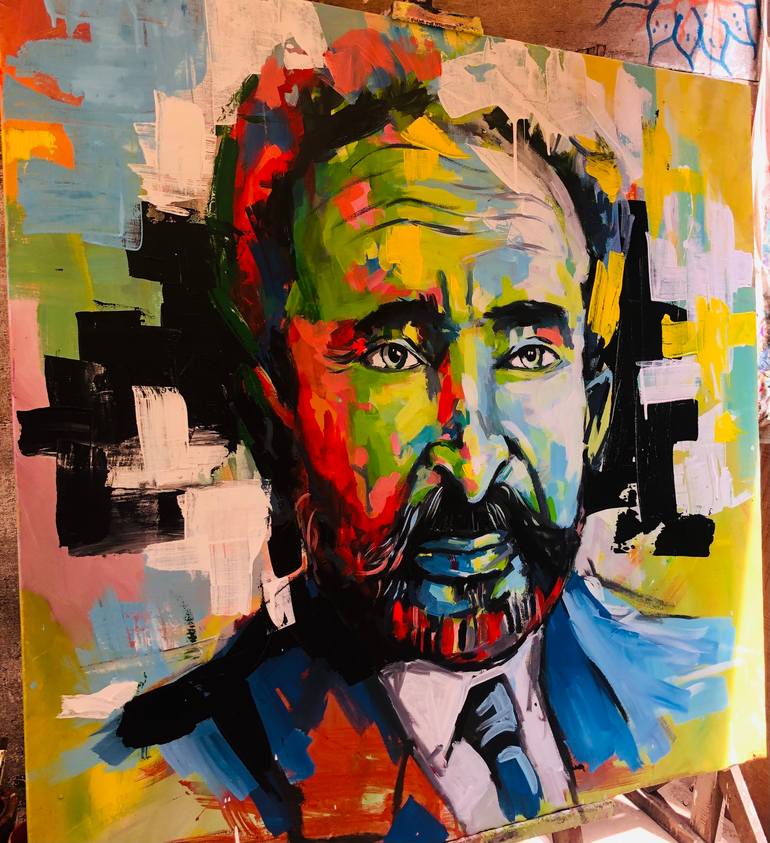 King Selassie Painting by Emmanuel Kojo Bonsu | Saatchi Art