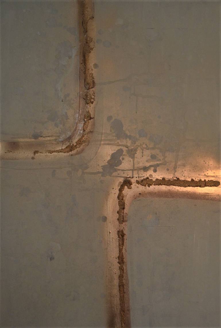 Burnt Lines (2 parts) Painting by Simona Negrescu | Saatchi Art