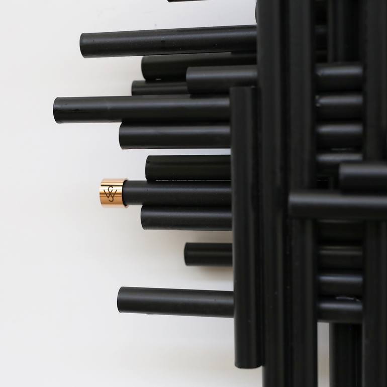 Wall Art - Black Tourmaline (small) Sculpture by Ward Strootman ...