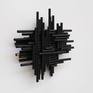 Wall Art - Black Tourmaline (small) Sculpture by Ward Strootman ...