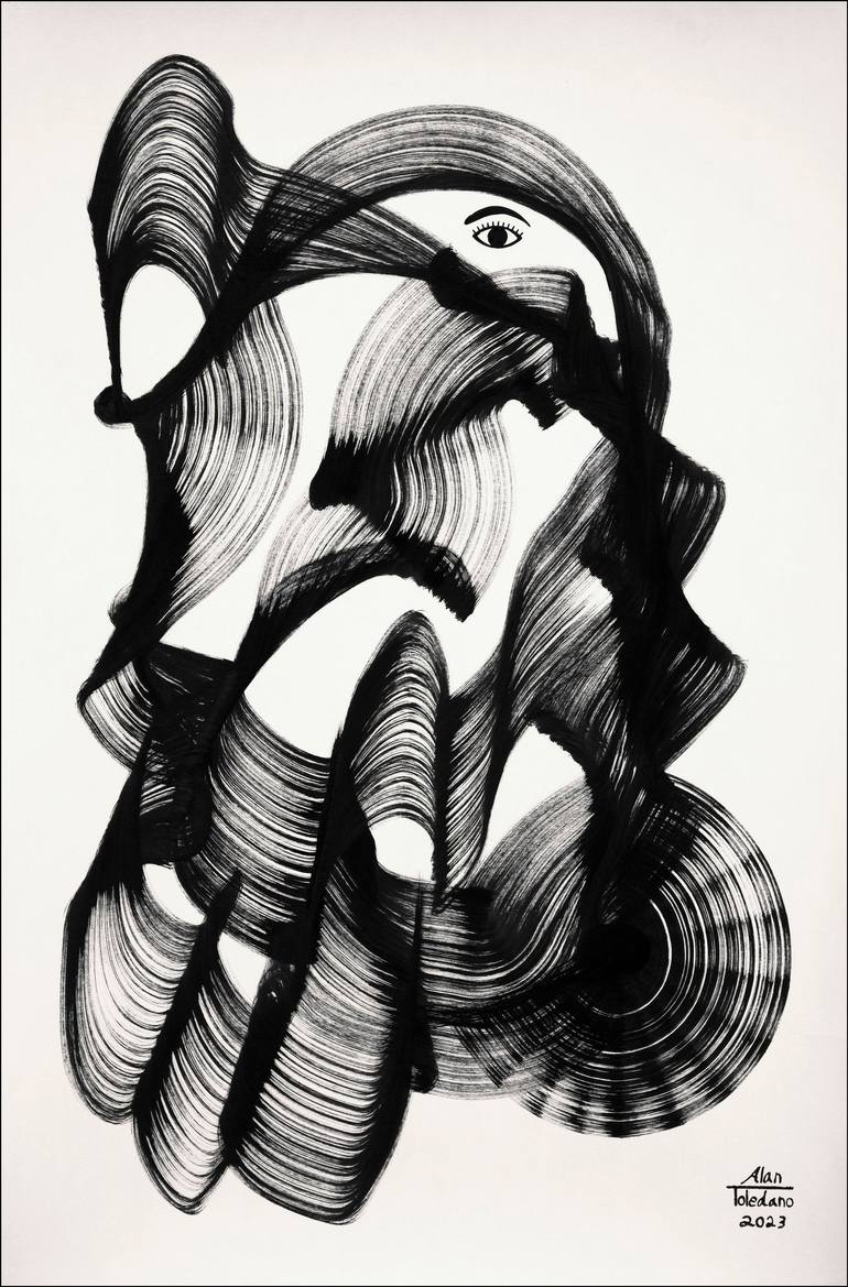 Behind the invisible Painting by Alan Toledano | Saatchi Art