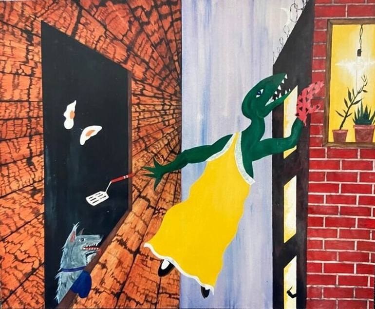 That Night in Washington Heights Painting by Alfred Preisser | Saatchi Art