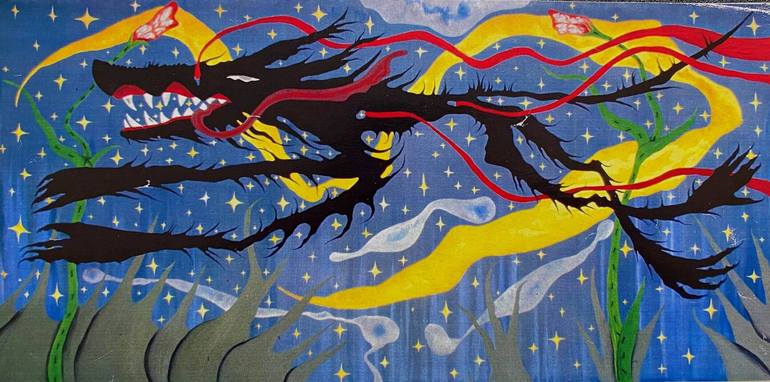 Dead Dog Painting by Alfred Preisser | Saatchi Art