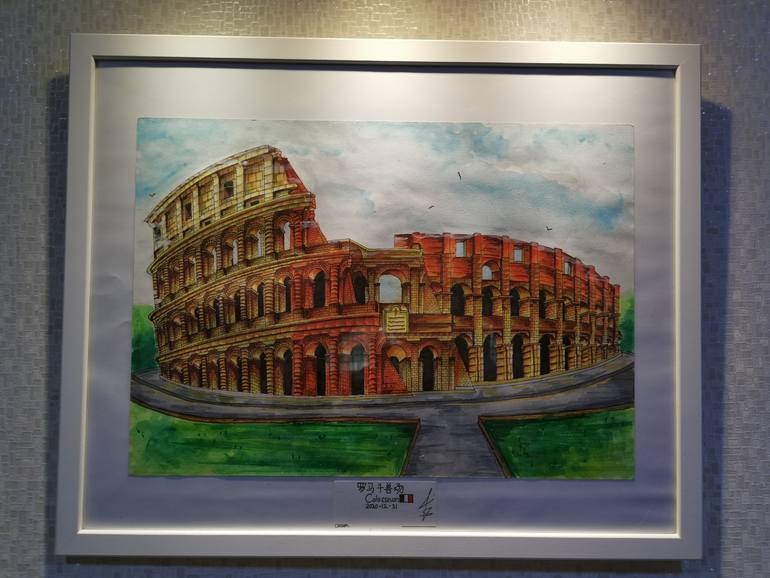 Colosseum Drawing by Casson Tang | Saatchi Art