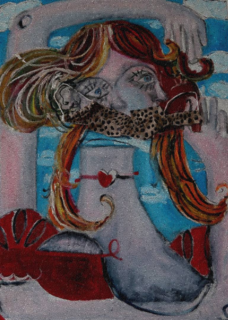 Corona portrait Painting by dario sandoval | Saatchi Art