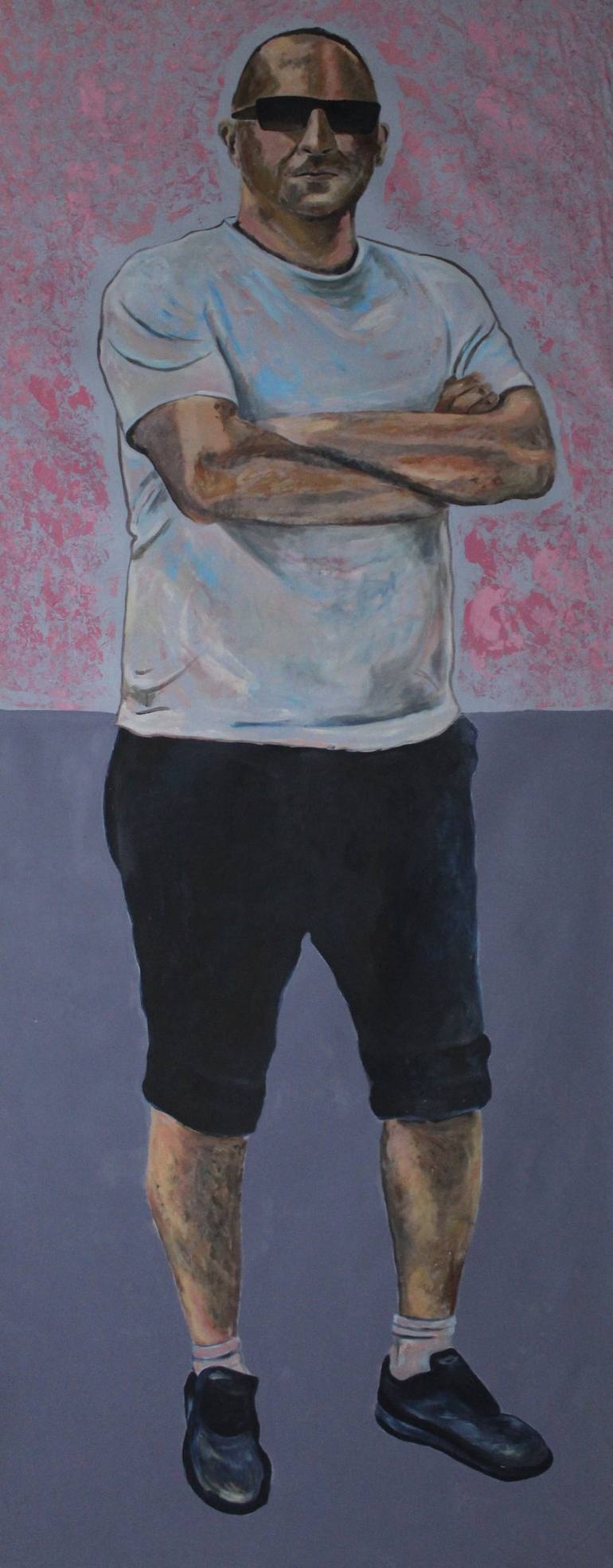 A strong man – Uncle I Painting by Dzovig Arnelian | Saatchi Art