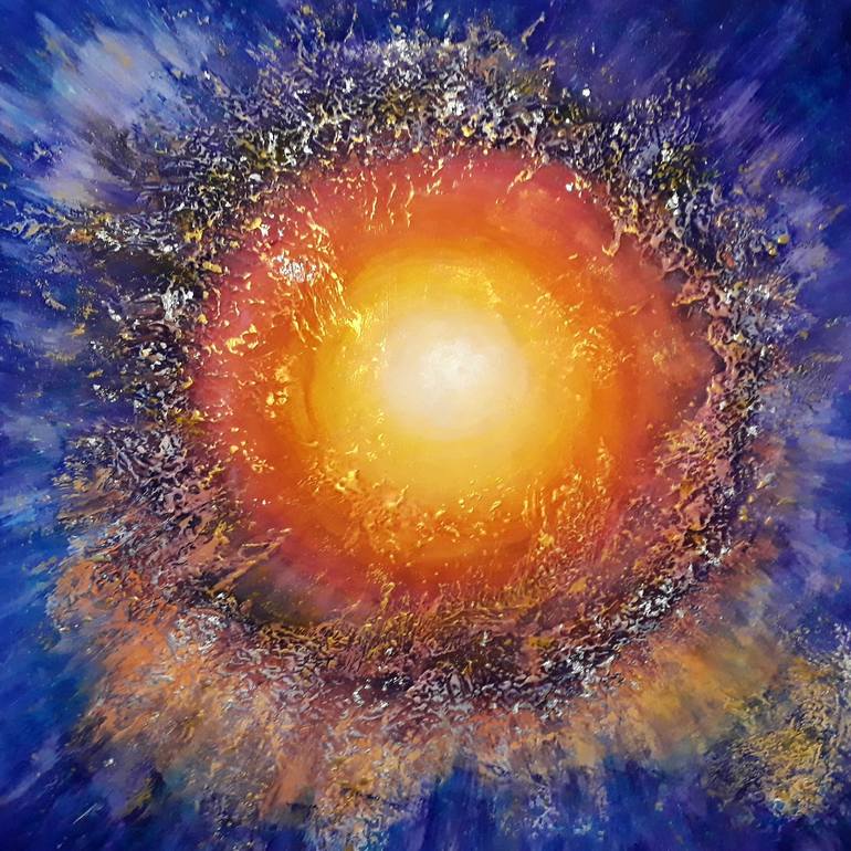The birth of a star Painting by Alla Kosteleckaya | Saatchi Art