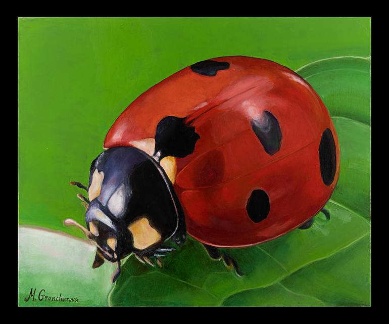Ladybird Painting by Miglena Grancharova | Saatchi Art