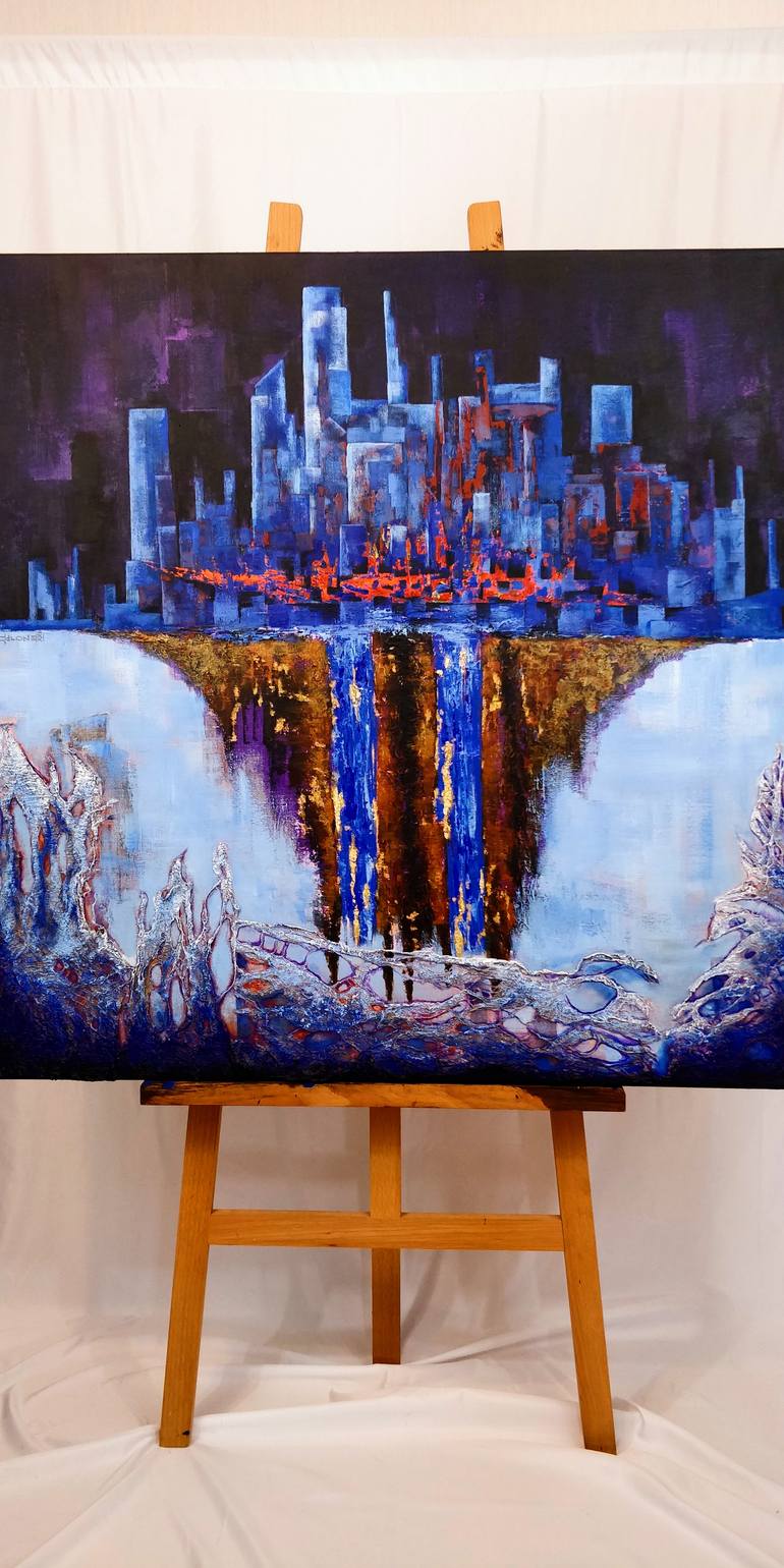 Ísheimur Painting by Maria Obraztsova Zavrodina | Saatchi Art