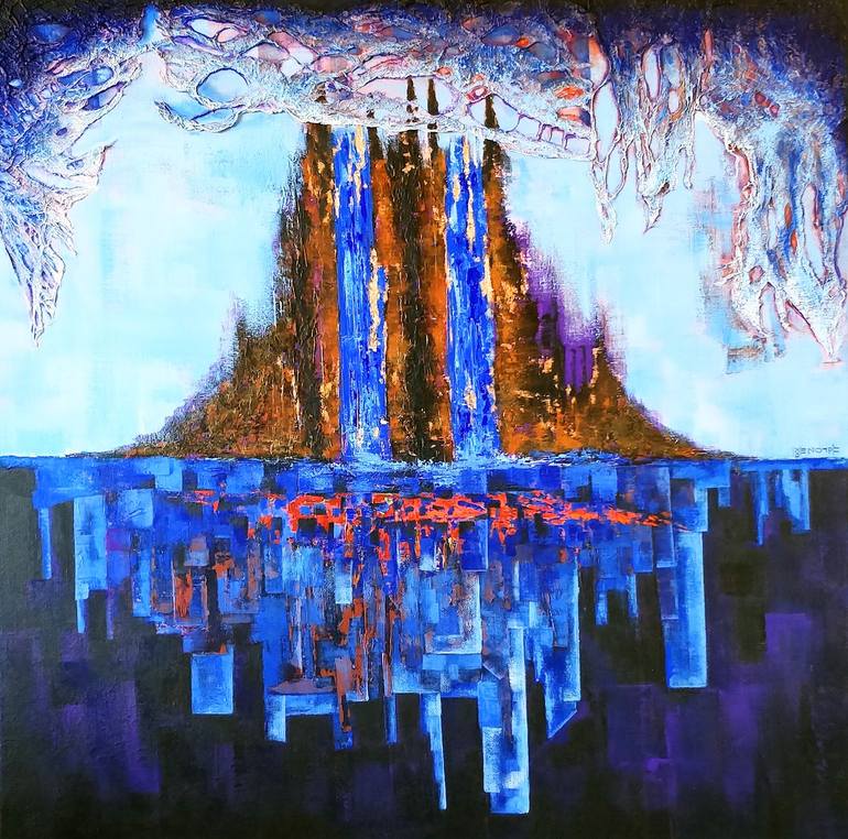Ísheimur Painting by Maria Obraztsova Zavrodina | Saatchi Art
