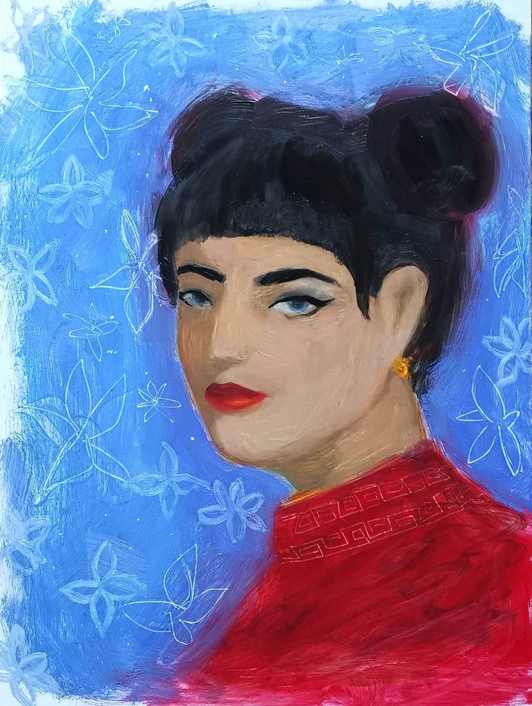 Midnight Flowers Painting by Anna Sea | Saatchi Art