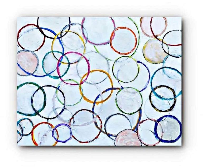 Aggregate #20 (Large Abstract Contemporary Painting) Painting by Guy ...