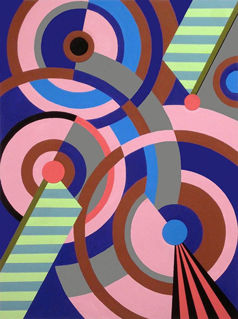 Pretty in Pink Painting by Richard Newman | Saatchi Art