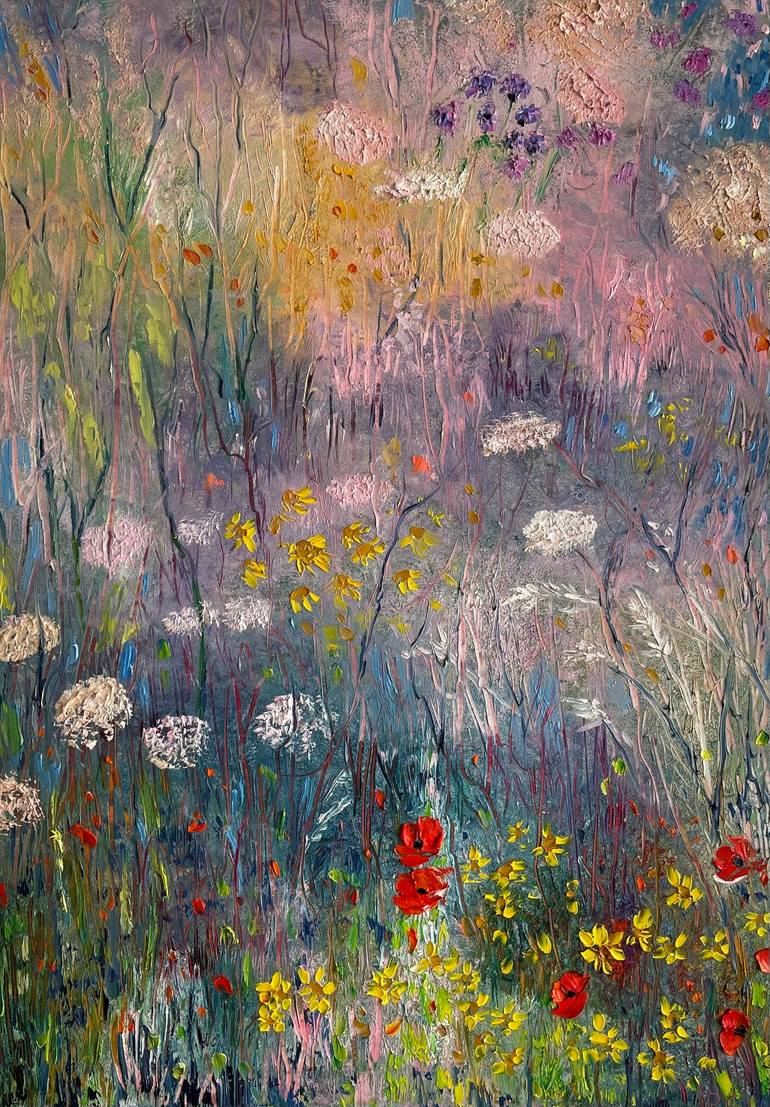 Wild Flowers II Painting by Rachel Galea | Saatchi Art