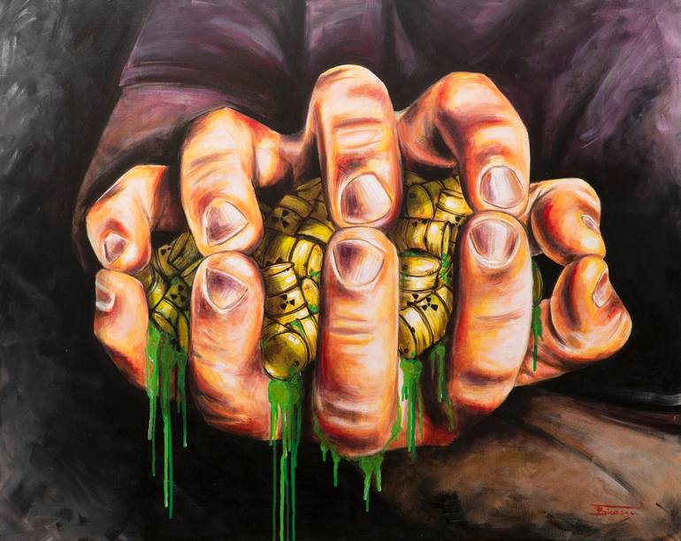 Radioactive Painting by Teodora Bicescu | Saatchi Art